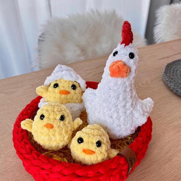 Easter Basket Crochet Pattern English and German, Digital Pdf Download ...