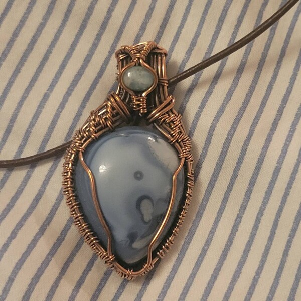 Labradorite Ring Copper Wire Wrapped Ring Snake Ring Handmade Copper ...