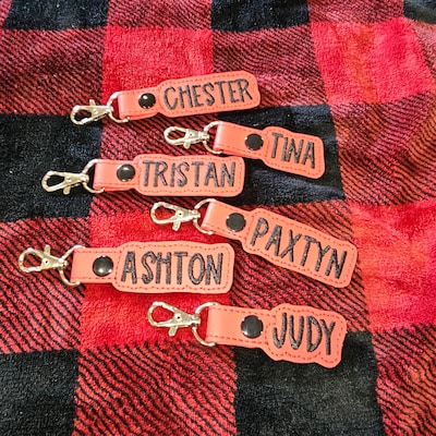 SAMPLE SALE a Names Bag Tag for Backpack Luggage Ready Made Ready to ...