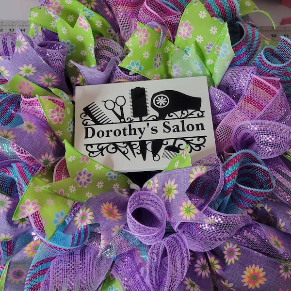 Hair Stylist Personalized Name Sign Hairdresser Gift Salon Decor ...