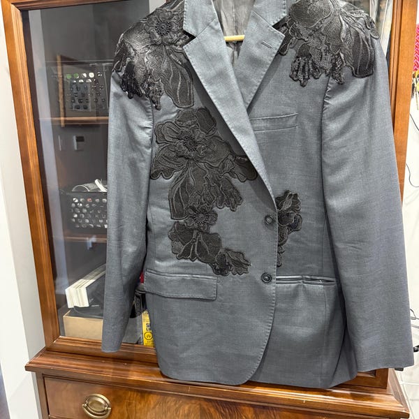 Off-white Tree of Life Lace Fabrics Embroidery Floral Tulle Fabrics ...