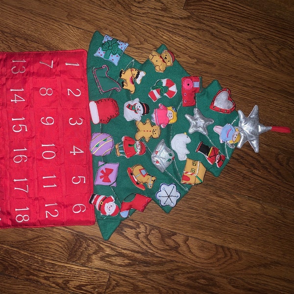 Christmas Tree Fabric Advent Calendar - Etsy