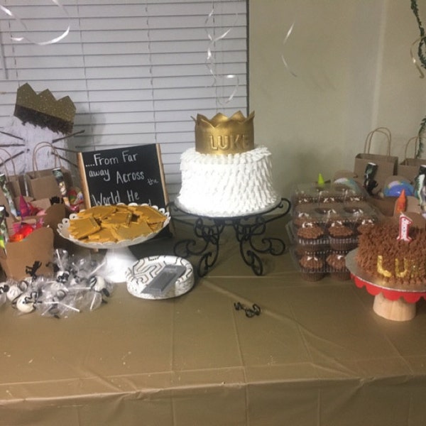 Where the Wild Things Are Party Chalkboard Vinyl Stickers Wild One ...