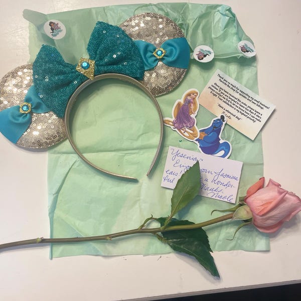 Large Daisy Duck Lavender Mouse Ears With Sequin Bow on Headband ...