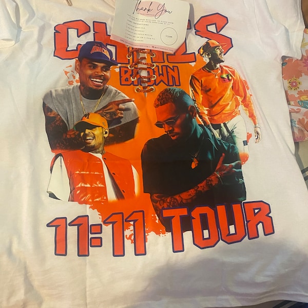 Chris Brown Tshirts | 11:11 Chris Brown Concert Merch | Chris Brown ...