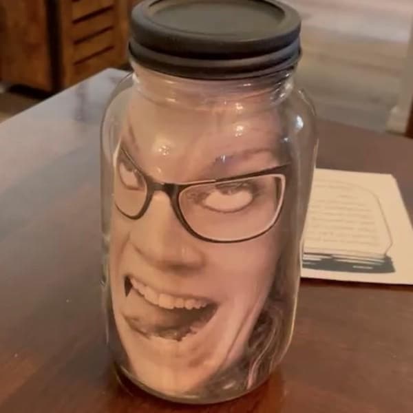 Halloween Decoration YOUR FACE in Jar, Scary Halloween Décor, Halloween ...