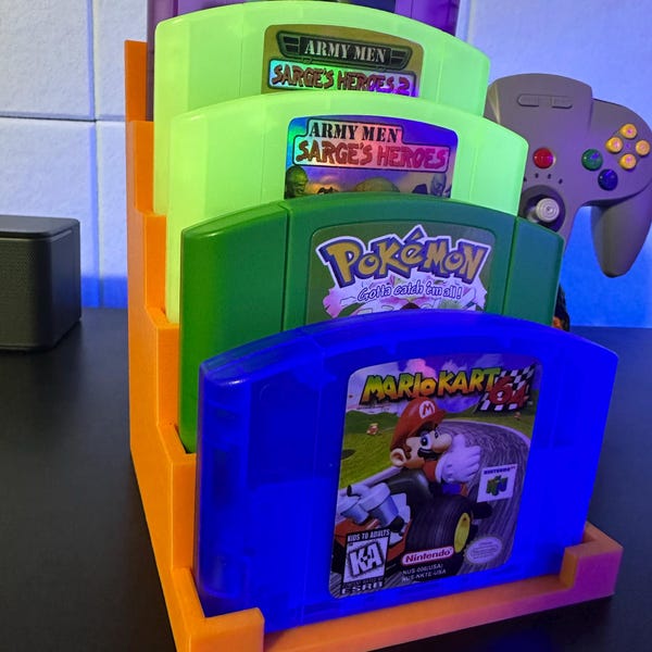 Game Boy Cartridge Storage Tray for Nintendo GB, GBC, or GBA Carts, 10 ...