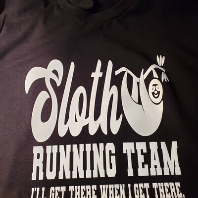 Sloth Running Team Digital File for Silhouette and Cricut dxf, Png, Pdf ...