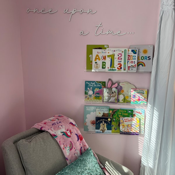 Once Upon a Time Cut Out, Nursery Wall Decor, Reading Wall, Fairytale ...