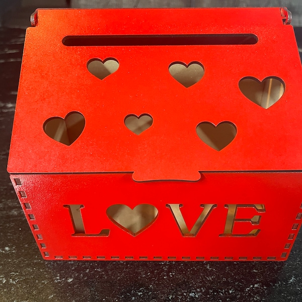 Love Box Mail – Laser Cutting Files. Digital Template for Laser Cutting ...
