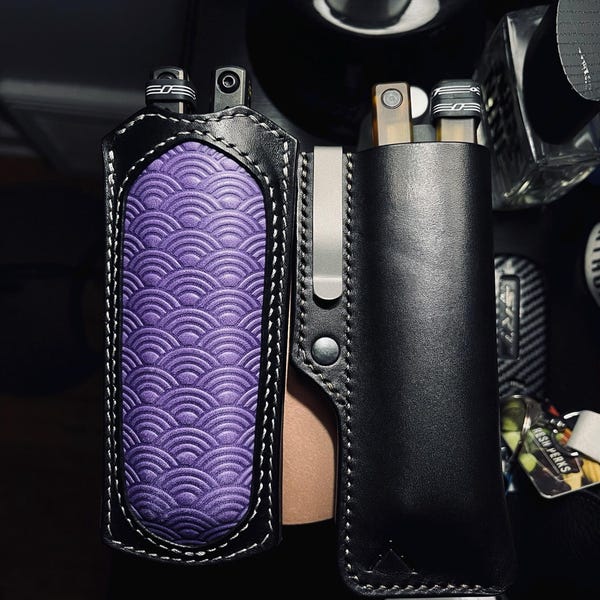 PICK YOUR COLOR Leather Bali Burrito/balisong Sheath *please Read ...