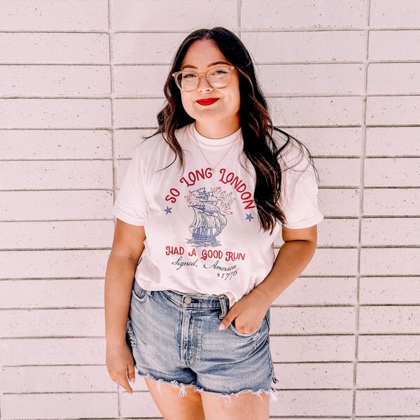 So Long London 4th of July Crop Comfort Colors, Swiftie Fangirl, Gift ...