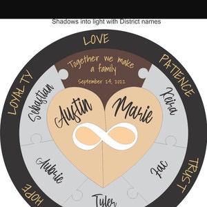 Blended Family Wedding Ceremony Idea Unity Puzzle - Etsy