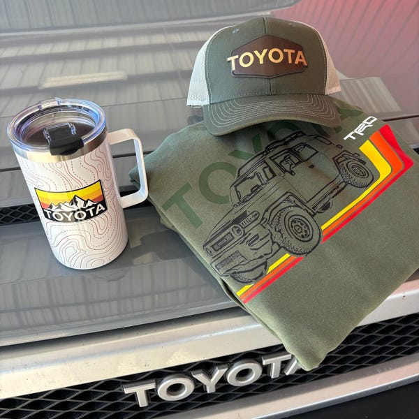 Toyota 4runner TRD Topographic Lines Map Classic Stripes Lime Rush ...