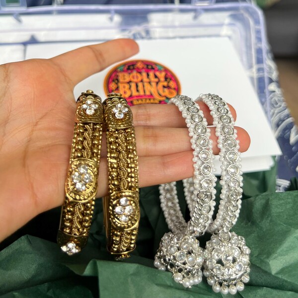 Silver Bridal Set - Pearl Indian/ Pakistani Style With Jhumka Earring ...