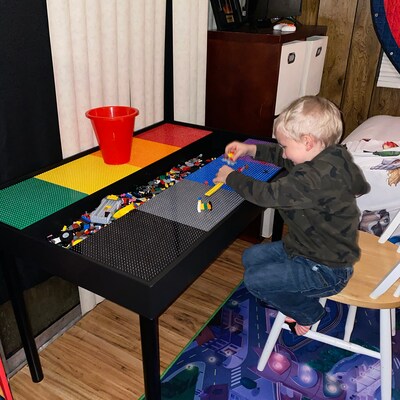 Large Building Bricks Table, Kids Building Blocks Table , Kids Table ...