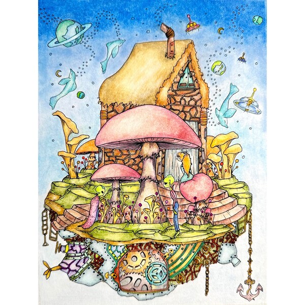 The Damsel in Distress Coloring Page - Instant Printable Download - Etsy