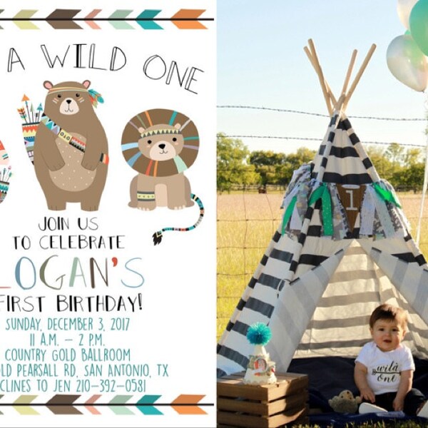 ONE Happy Dude Birthday Invitation, Editable Boys First Birthday Invite ...