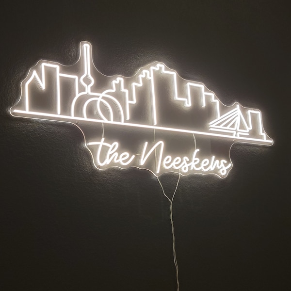 Custom City Skyline Neon Sign: NYC, San Francisco, Chicago Cityscape - Etsy