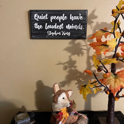 Stephen King Wood Sign Quote, Inspirational Quote, Custom Wooden Sign ...