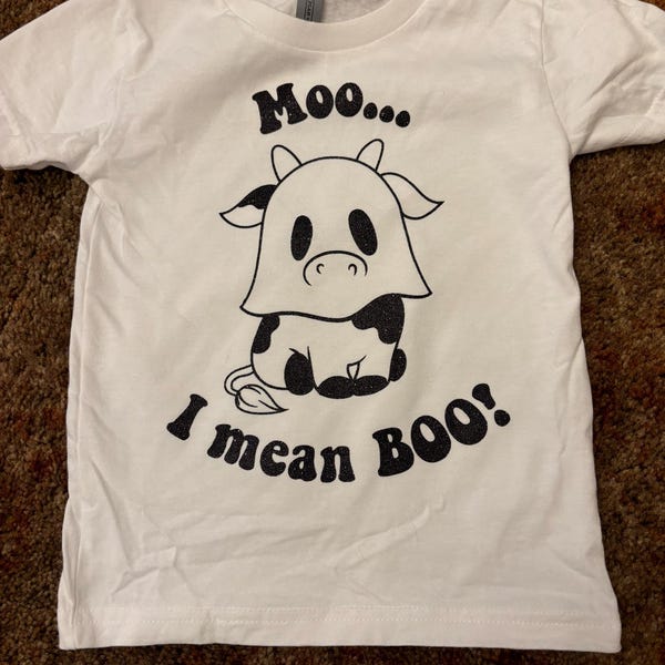 Moo I Mean Boo Png Cute Halloween Svg Cute Ghost SVG Halloween Cow Svg ...