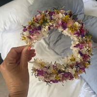 Lunaria Crown/ Dried Honesty/ Boho Flower Crown/ Dried Flower / Crown ...