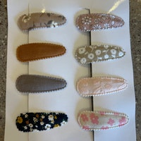 NEW COLLECTION Fabric Snap Clips, Baby Girl Hair Clips, Girl Hair ...