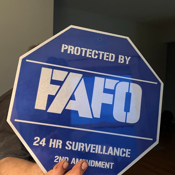 Limited Edition: FAFO License Plate - 100% Made in the USA! - Etsy