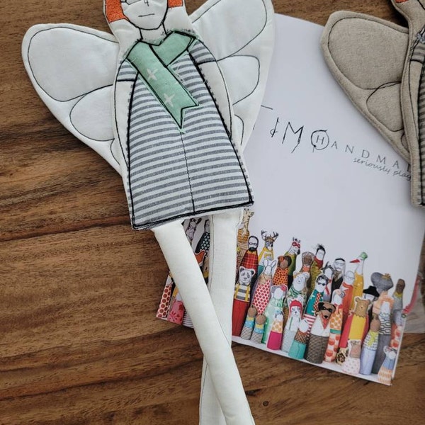 Modern Nursery Décor, Animal Doll, Handmade Bird, Art Doll, Stuffed ...