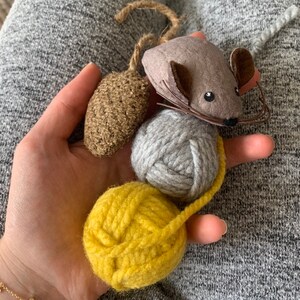 Yarn Ball Toy for Cats Cat Yarn Toy Mini Yarn Ball Cat Yarn - Etsy