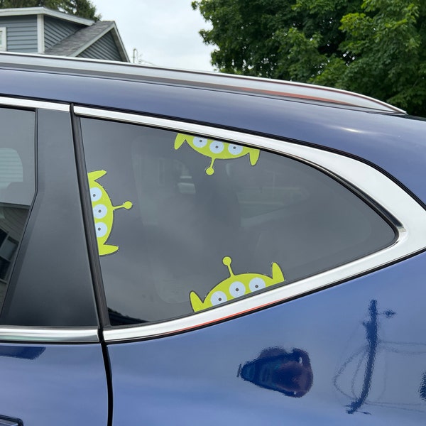 Toy Story Alien Peeker Transparent Car Decal/pixar Peekaboo Window ...