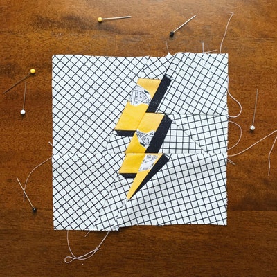 Lightning Bolt Superhero Mini Wall Hanging Quilt Pattern PDF Quilt ...