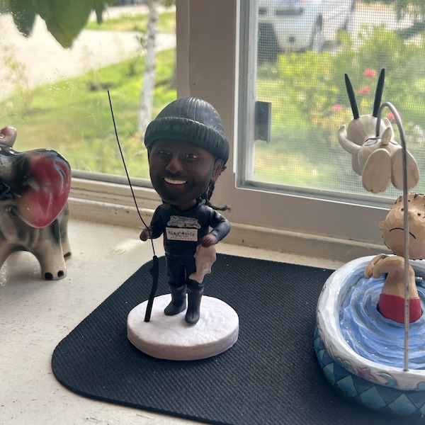Personalized Fishing Bobblehead, Custom Fisherman Bobbleheads, Fishing ...