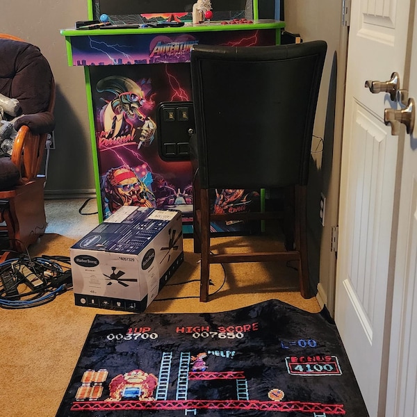 Game Room Rug, Gamer Rug, Video Game Rug, Gamer Room Rug, Arcade Rug ...