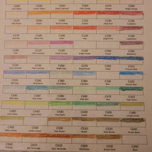 Distress 72 Colors Swatch Chart - Etsy