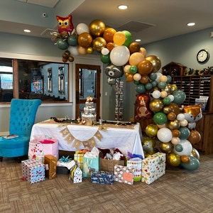 Woodland Baby Shower Balloon Arch Kit Woodland Themed Baby Shower ...