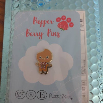 Angry Gingerbread Enamel Pin Hard Enamel Pin, Christmas Enamel Pin ...