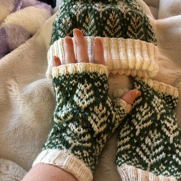 Beautiful BC Mitts Knitting PATTERN, Knitted Mitts Pattern, Stranded ...