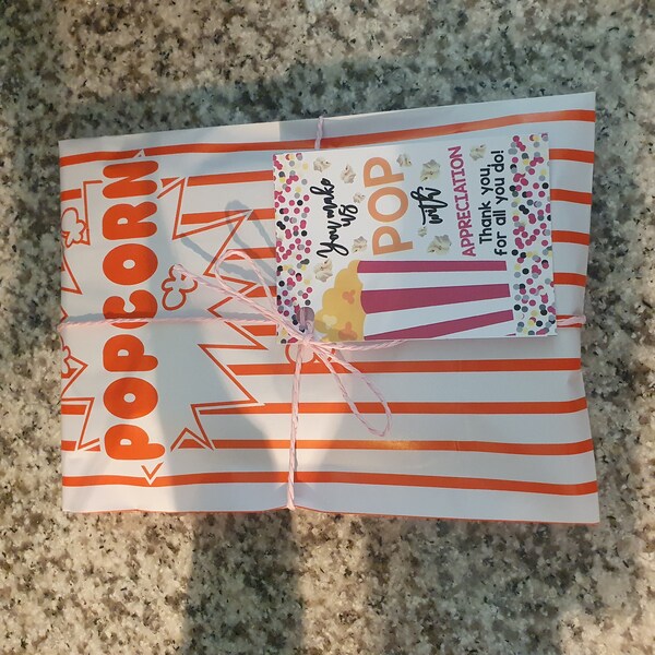 You Make Us Pop With Appreciation, PRINTABLE Tags, INSTANT Download ...