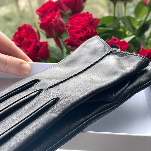 Leather Touchscreen Gloves, Mobile Phone Smartphone Gloves Driving ...