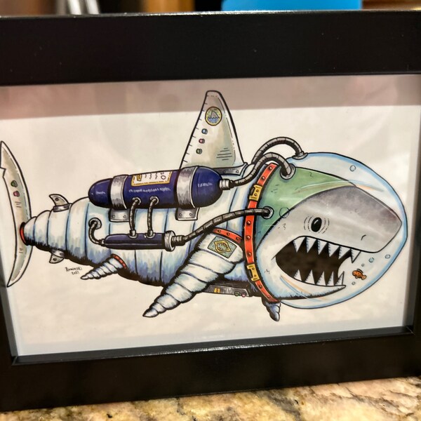 Shark Enamel Pin - Etsy