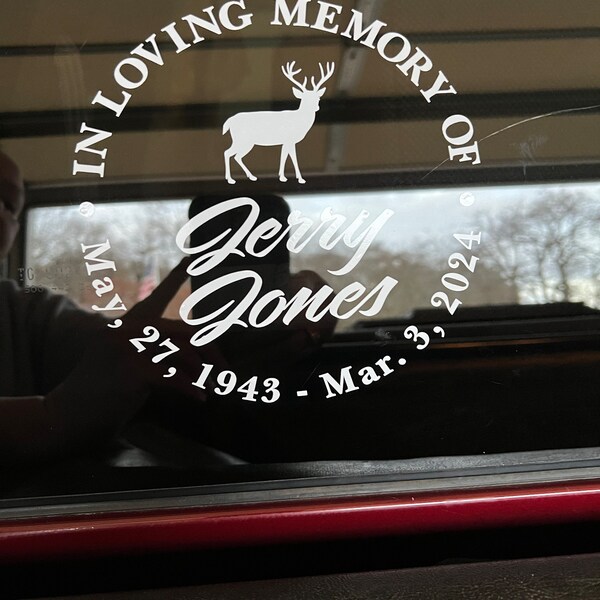 In Memory Decals - Various Styles and Colors - Etsy
