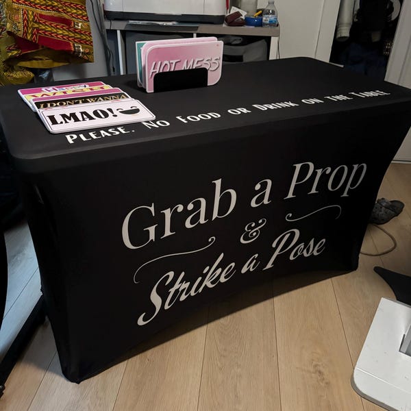 4 Foot Photo Booth Table Cloth - Etsy