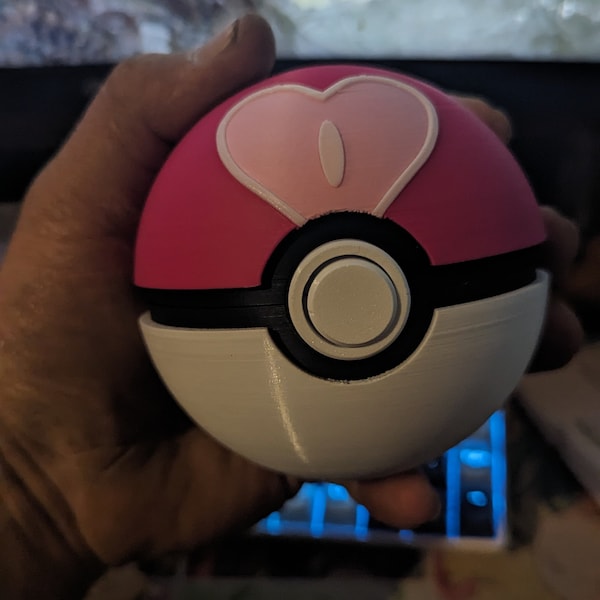 Love Ball Pokemon Poke Ball 3D Printed Switch, 3DS, or Ring Holder - Etsy