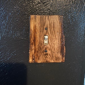 Live Edge Extreme Rustic Solid Oak Log Switch and Outlet Covers - Etsy