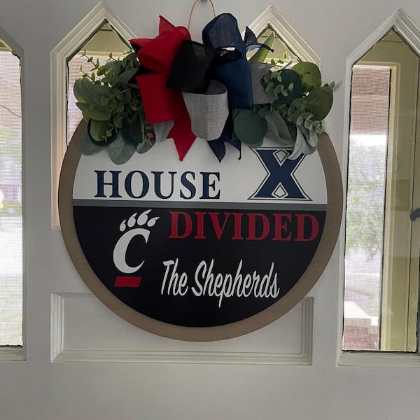 House Divided Door Sign | House Divided Sign | House Divided Wreath ...