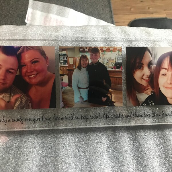 Personalised Triple Collage Family Photo Plaque – Acrylic Gift - Etsy UK
