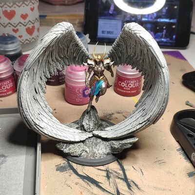 Fallen Angel Premium Dnd Miniature Mini Archangel Celestial Resin 3D ...