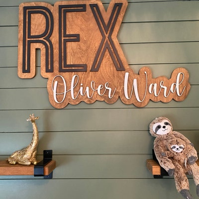 Forest Name Sign, Forest Letters, Letter Sign, Forest Nursery Sign ...