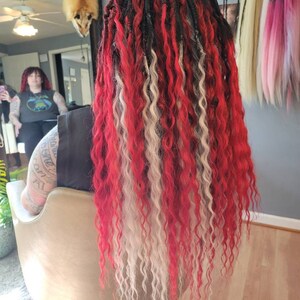 Synthetic Dreads Extensions Thick Dreads Full Set. Blonde | Etsy